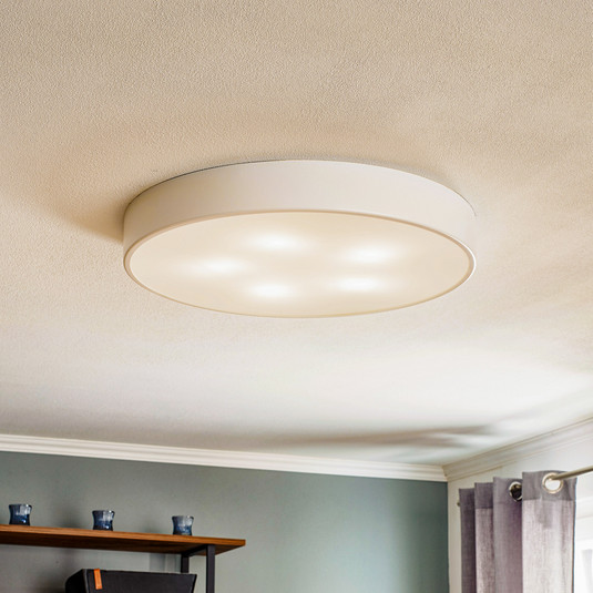 Cleo ceiling light, IP20, white, metal, E27 | Lights.co.uk