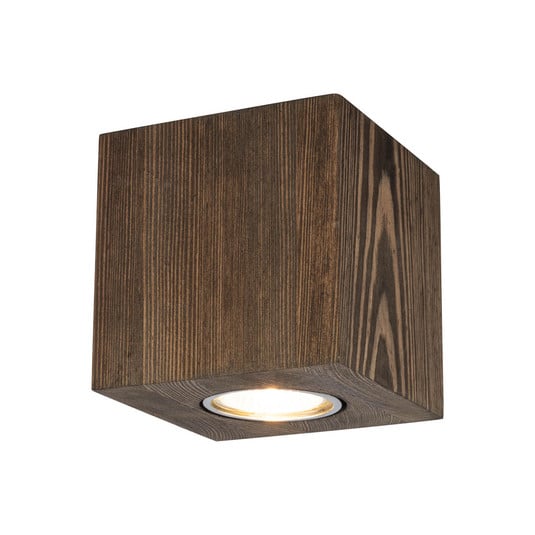 Envostar Tuni downlight, pine stained walnut | Lights.co.uk