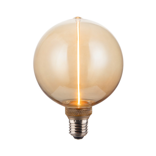 PR Home LED bulb Edge E27 gold 2W 1800K dimmable G125 | Lights.co.uk