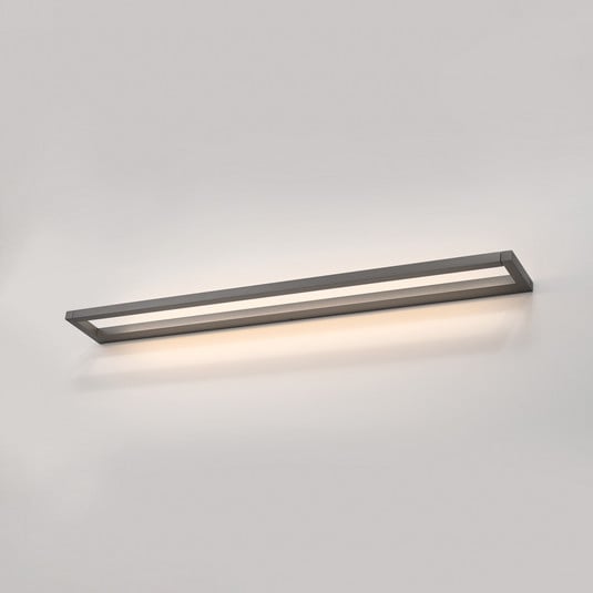 PURE LED wall lamp Puro, grey Width 100 cm Aluminium Dimmable | Lights ...