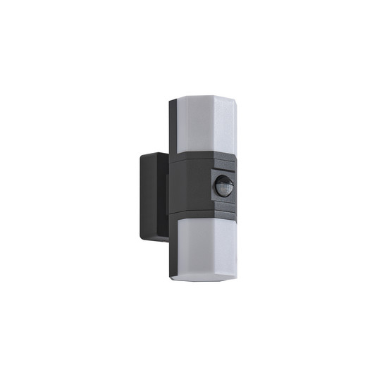 Applique da esterni LED Alaric, alluminio, antracite, sensore - Lindby ...