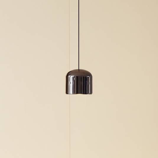 Lindby LED hanging light Lumaro,black,Ø8,2cm,aluminium,48V,dimmable ...