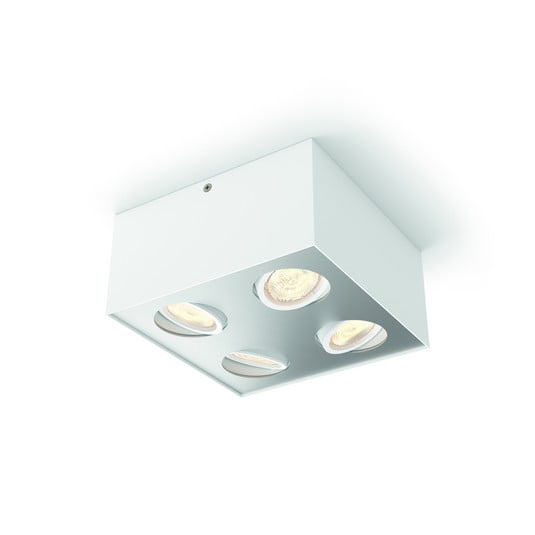 Philips myLiving Box Projetor LED de quatro luzes branco | Lumories.pt
