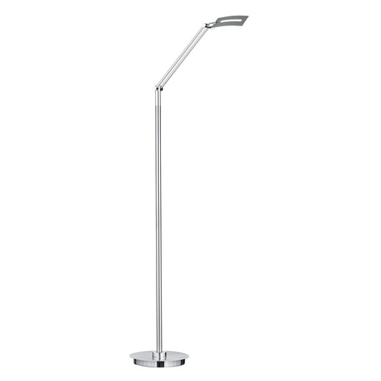Evolo LED arc lamp CCT, matt nickel/chrome | Lights.co.uk
