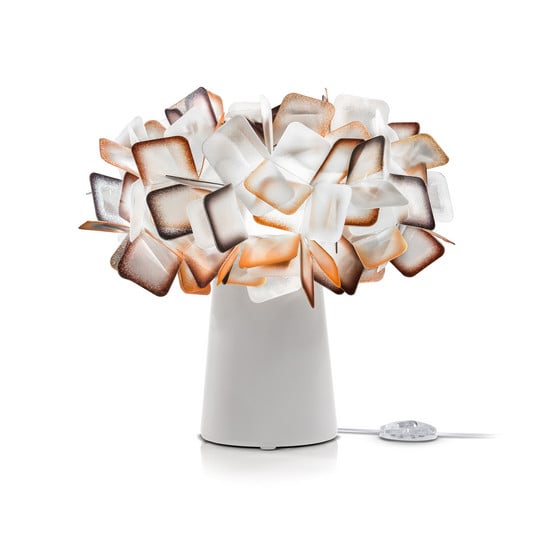 Slamp lampe à poser Clizia, blanc/orange | Luminaire.fr