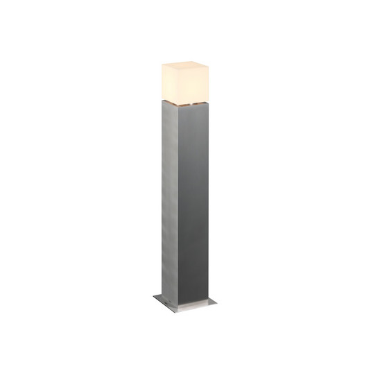 SLV Square Pole path light, height 90 cm, grey, stainless steel ...