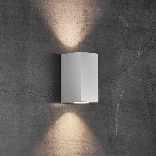 Außenwandlampe Canto Maxi Kubi 2, 17 cm, weiß | Lampenwelt.de