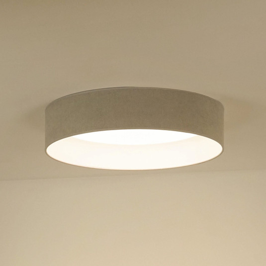 Plafonnier LED Plafond, Soro gris clair, Ø 45 cm, à intensité variable ...