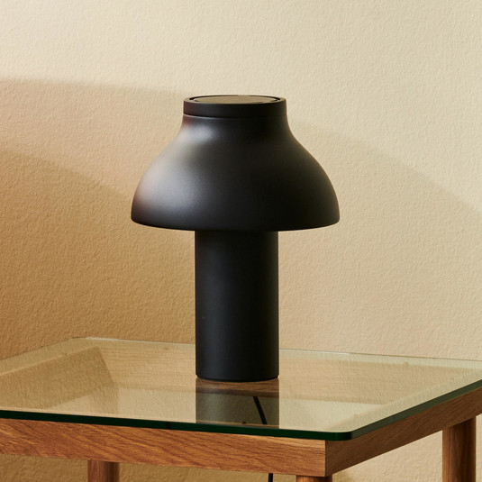 HAY PC table lamp aluminium, black, height 33 cm | Lights.co.uk