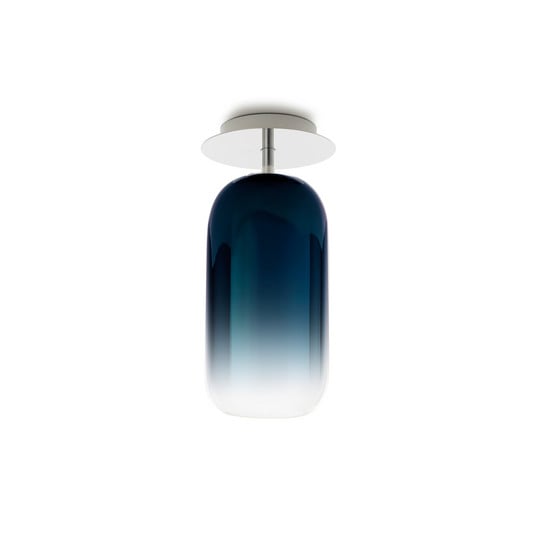 Artemide Gople Mini ceiling light, blue | Lights.co.uk
