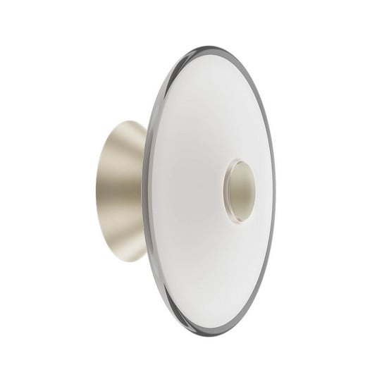 LOOM DESIGN LED wall light Solene, white, glass, Ø 20 cm | Lights.co.uk