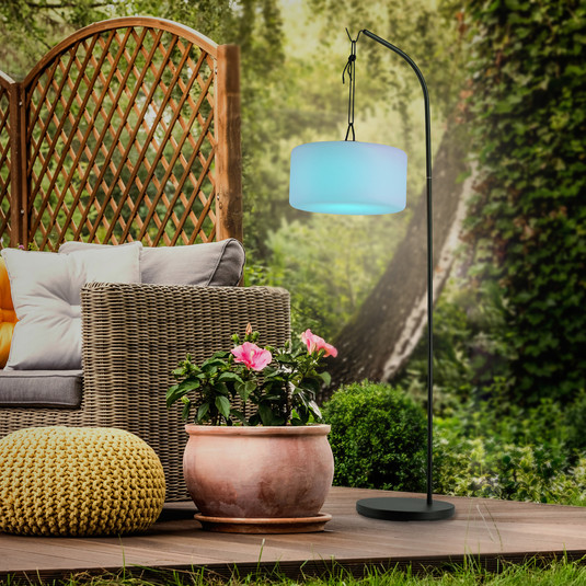 Holly LED pendant light, battery-operated IP44, RGBW | Lights.co.uk