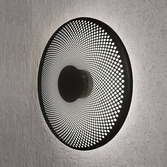 Northern Glint LED wall light, black | Lights.co.uk