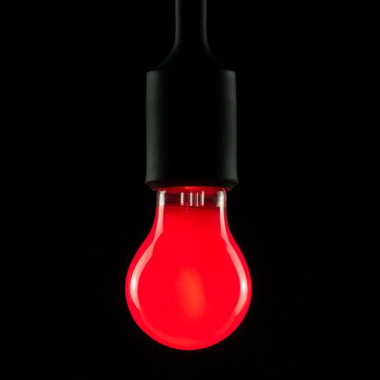 LED bulb, red, E27, 2 W, dimmable | Lights.co.uk