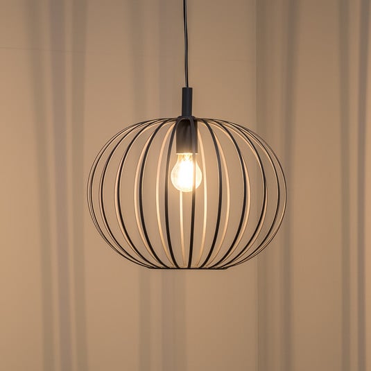 Valor pendant light, anthracite, steel, Ø 40 cm | Lights.co.uk