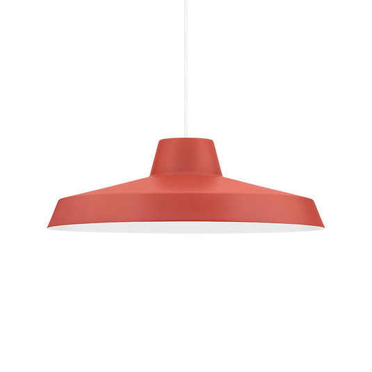 Miguel LED pendant light, red, aluminium, 2,700 K | Lights.co.uk