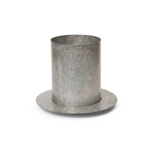 ferm LIVING flower pot Auran, grey, height 21 cm, iron | Lights.ie
