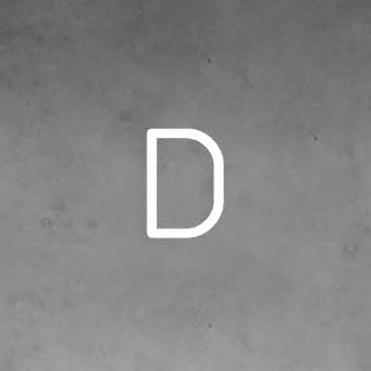 Artemide Alphabet of Light wall capital D | Lights.ie