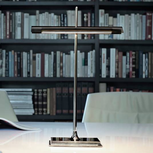 FLOS Goldman - USB table lamp, smoke grey | Lights.co.uk