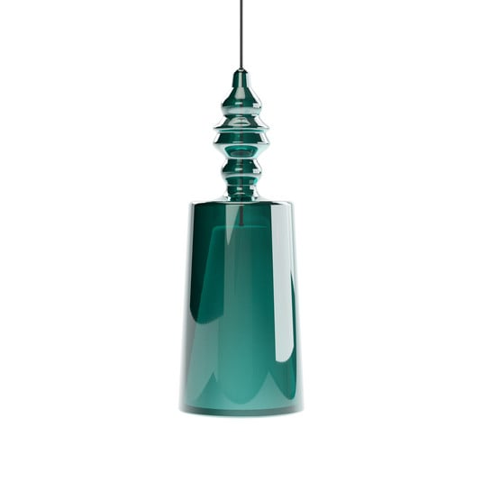 Karman Suspension Alibaglass Big, turquoise, Ø 24 cm | Luminaire.fr