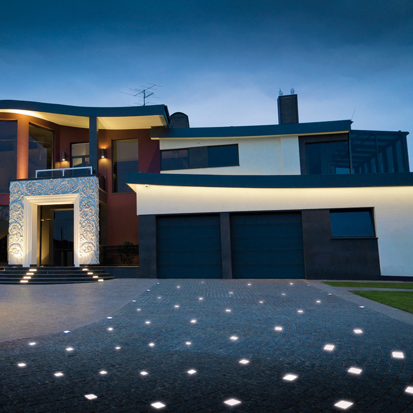 Paving stone Light Stone Concrete with LED | Lights.co.uk