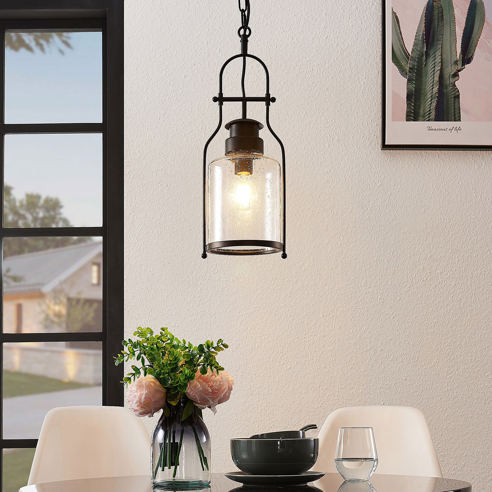 Lindby Rozalie lampa wisząca, latarnia, czarna | Lampy.pl Lindby Rozalie lampa wisząca, latarnia, czarna | Lampy.pl