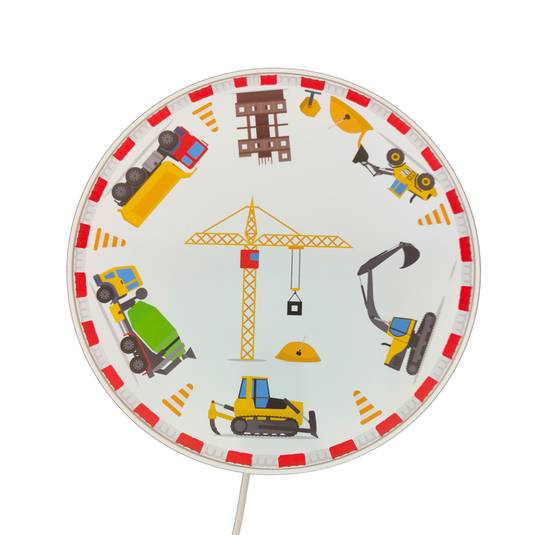 Construction Site wall light with a plug | Lights.co.uk