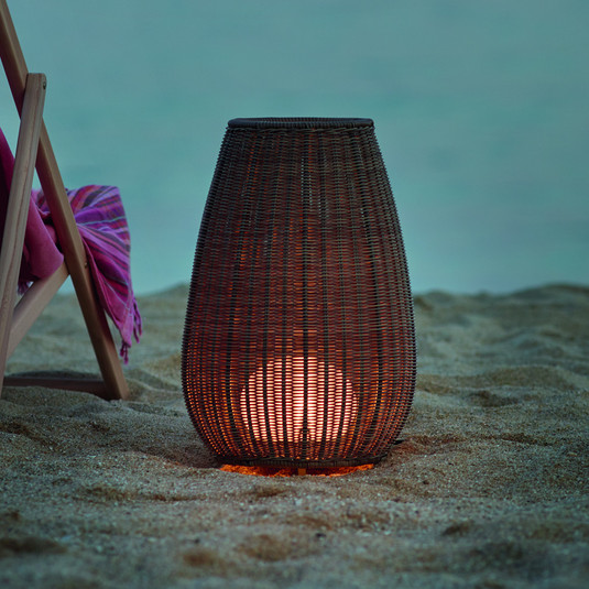 Bover luminaire de terrasse LED Amphora, 77 cm, brun graphite/brun ...