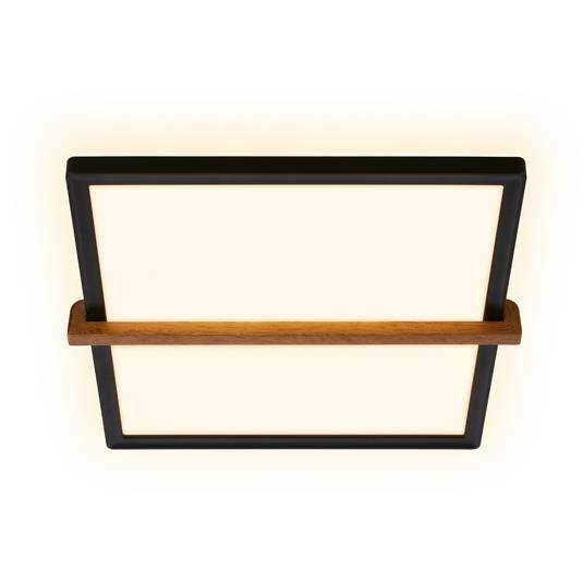 LED-Deckenleuchte Remsa, 29x31,5 cm, Kunststoff, schwarz | Lampenwelt.de