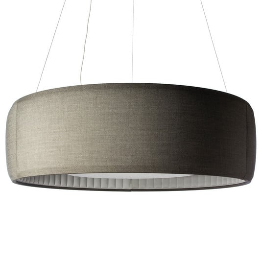 Luceplan Silenzio suspension LED gris Ø 150cm | Luminaire.fr