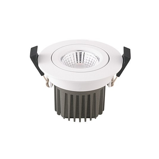 Diled LED recessed ceiling spotlight, Ø 8.5cm, 10 W, Dimmable, white ...