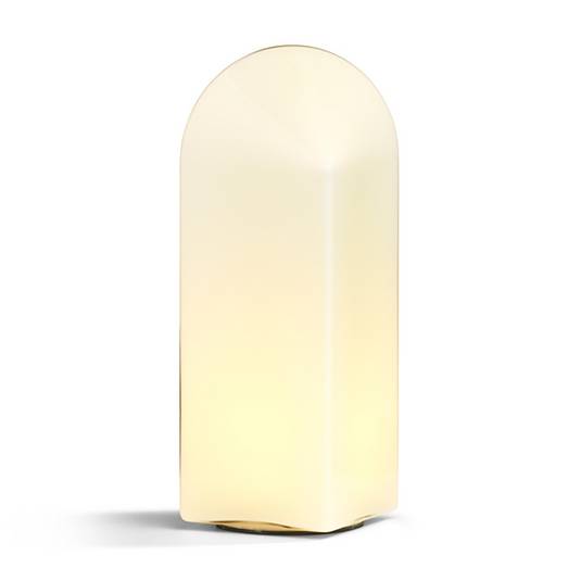 HAY Parade LED table lamp shell white height 32 cm | Lights.co.uk