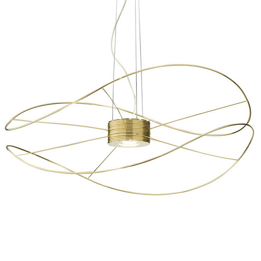 Axolight Hoops 2 LED-pendel, guld | Lampegiganten.dk