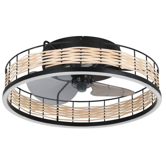 EGLO Frana LED ceiling light with fan | Lights.co.uk