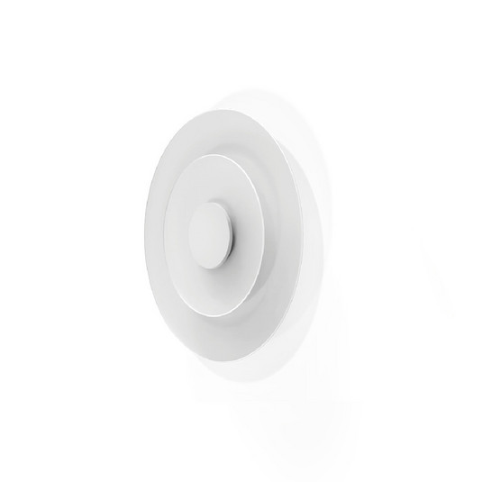 LED wall light Joint_W, round, Ø 55 cm, white, metal | Lights.co.uk