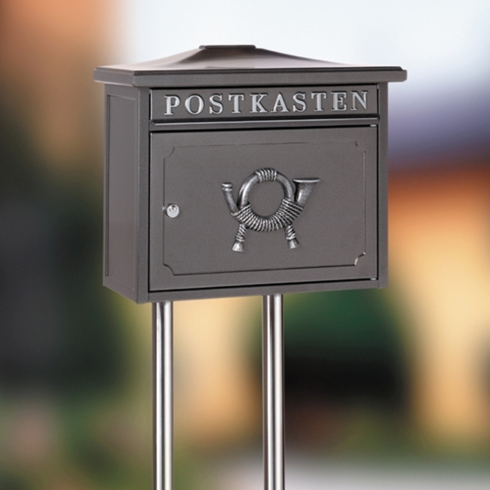 Letter box stand Universal 150, stainless steel | Lights.co.uk