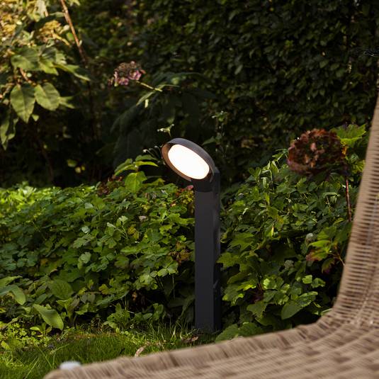 Polo LED path light, cast aluminium | Lights.co.uk